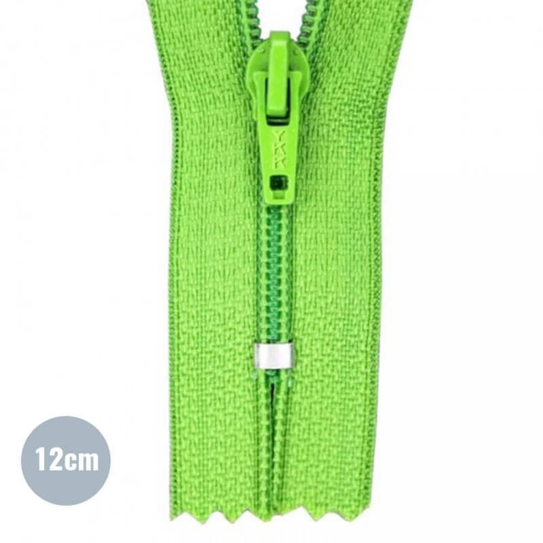 Coil Zipper YKK Lime (536) 12CM Nylon Not Divisible