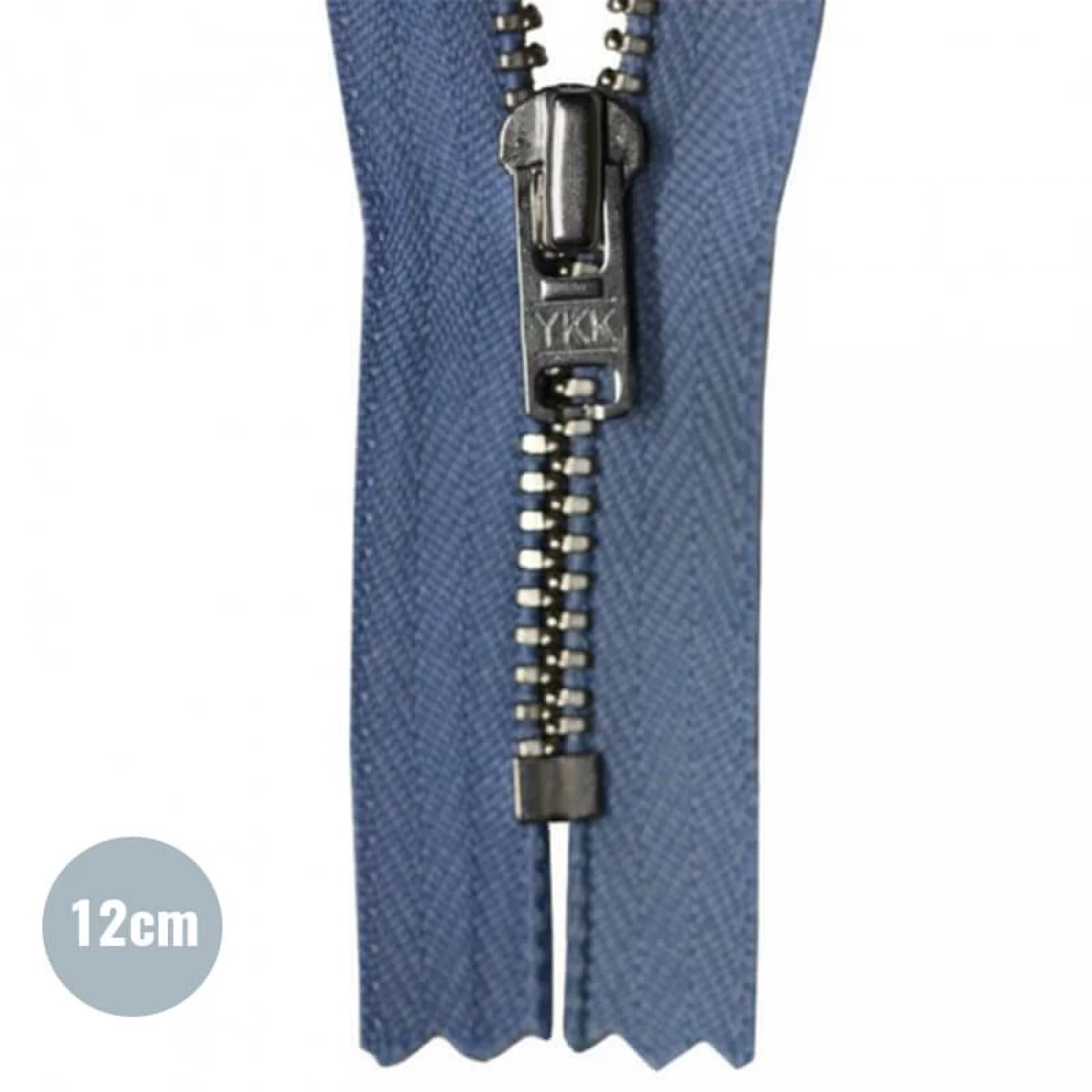 Metal Zipper YKK Size 3 (5mm) Not Divisible Dark Jeans 12CM