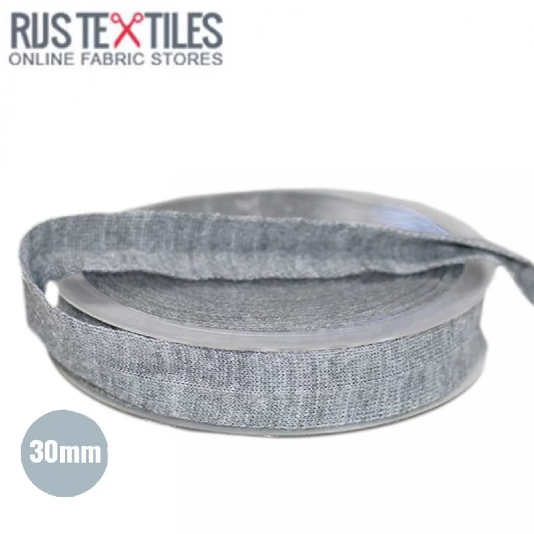 Folding Braid "Wool Look" Melee Light Grey 30mm