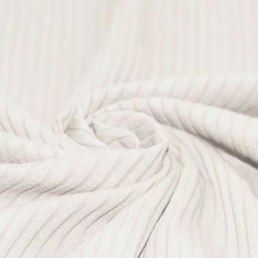 Wide drop needle rib fabric ecru online. From 5.25 p m