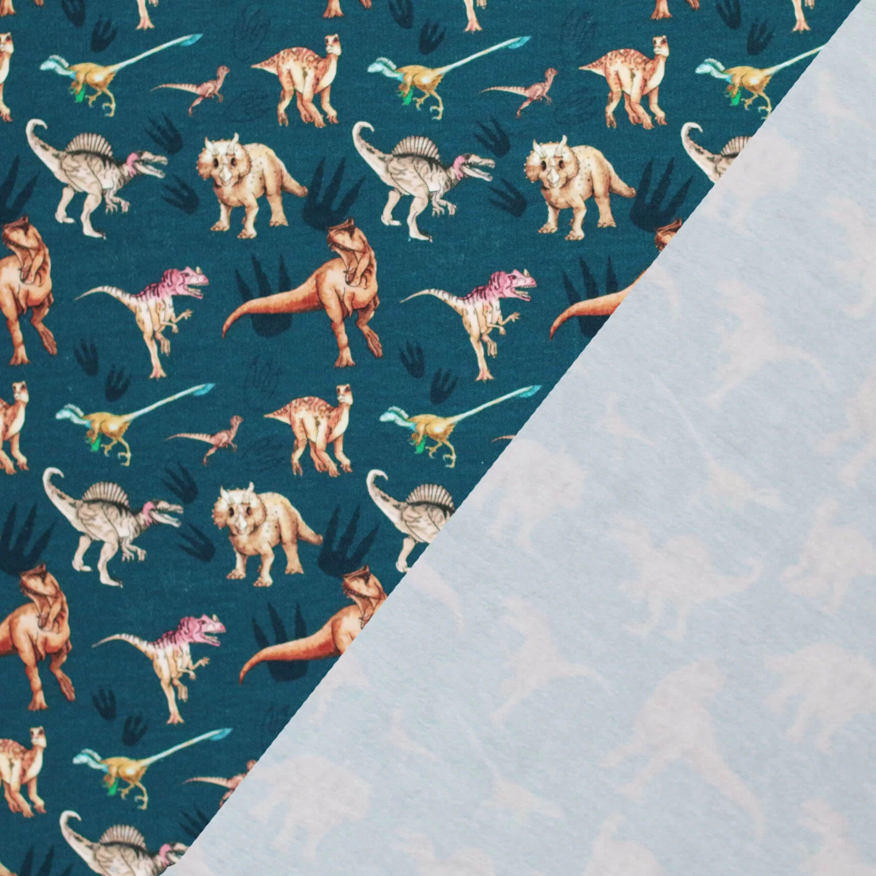 French Terry Loop Fabric Digital - Dino's