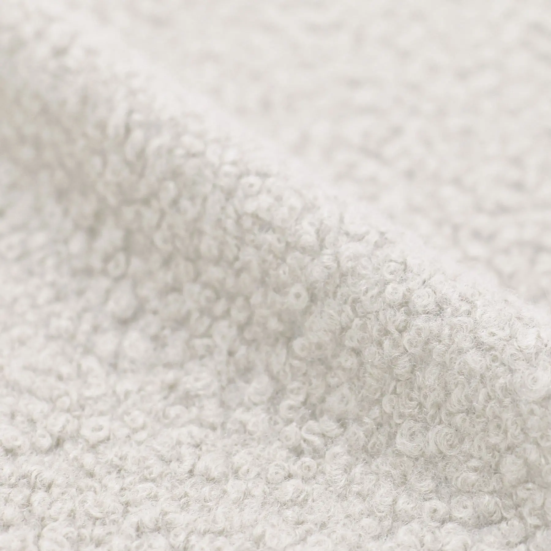 Boucle Stof Gekruld Ecru