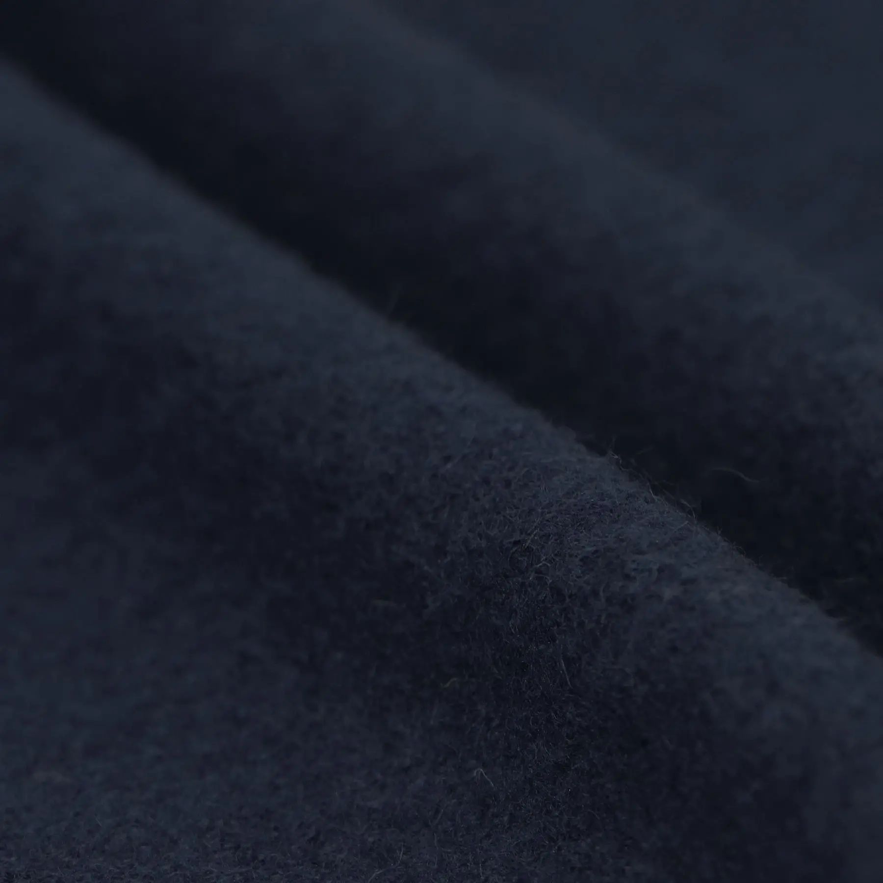 Fulled loden wool fabric navy by the meter. Buy now!