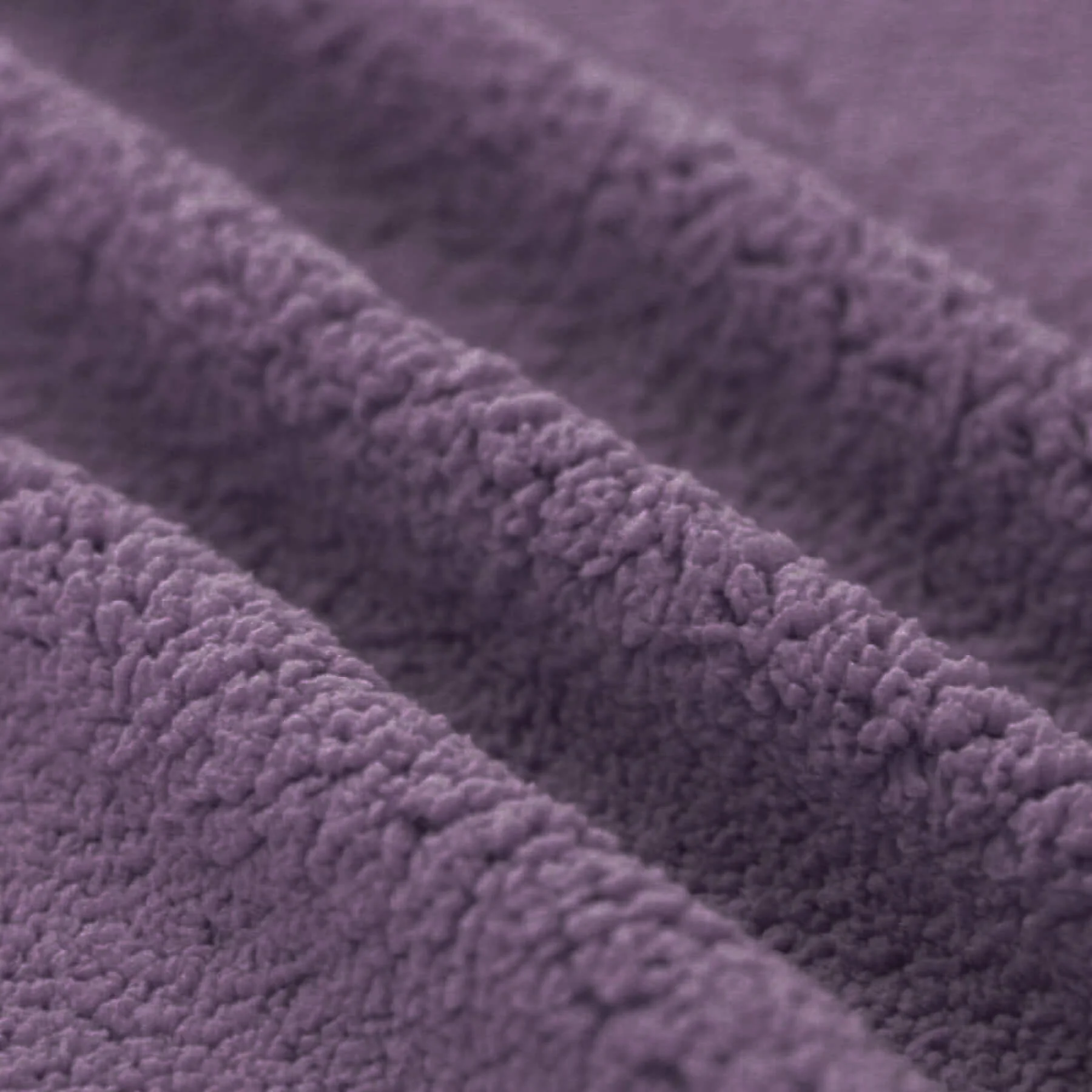 Curly Teddy Fabric Dusty Purple
