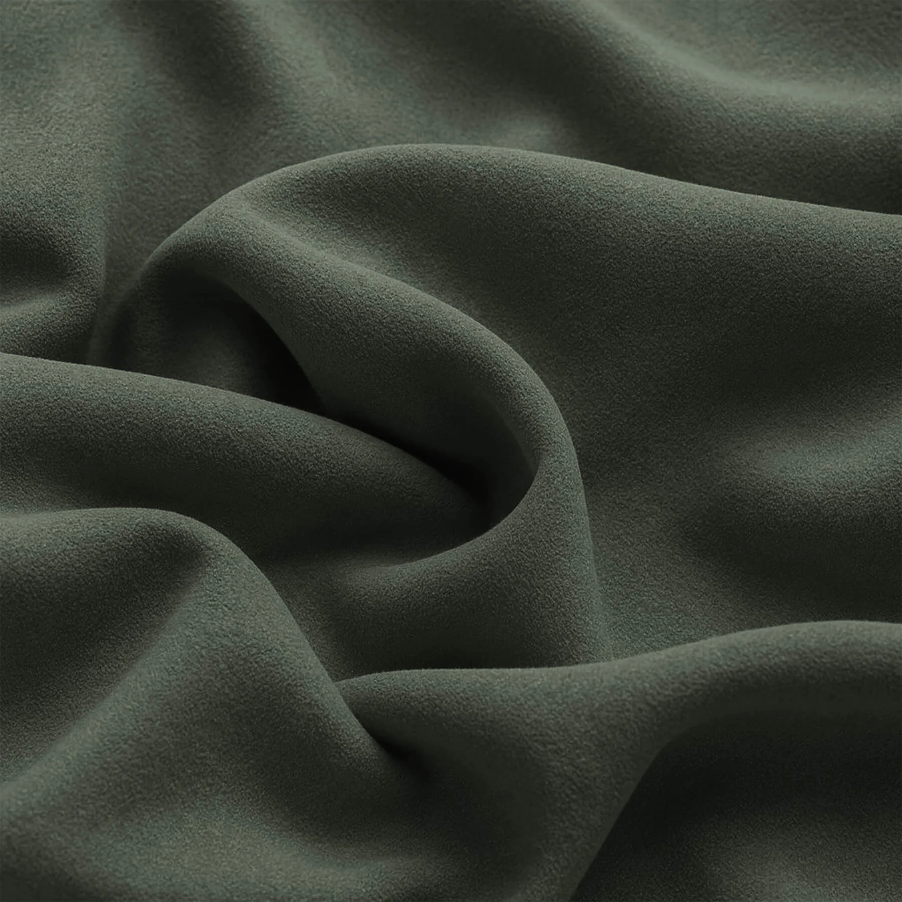 Scuba suede fabric dark grey per meter.
