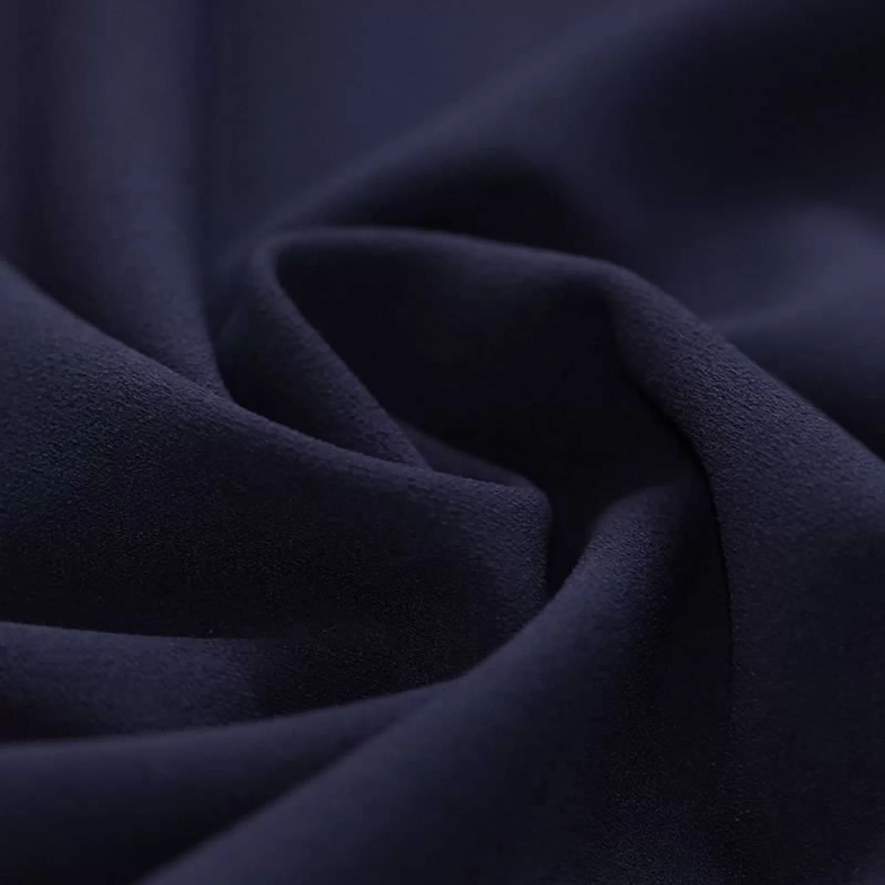 Scuba crepe knit fabric navy per meter.