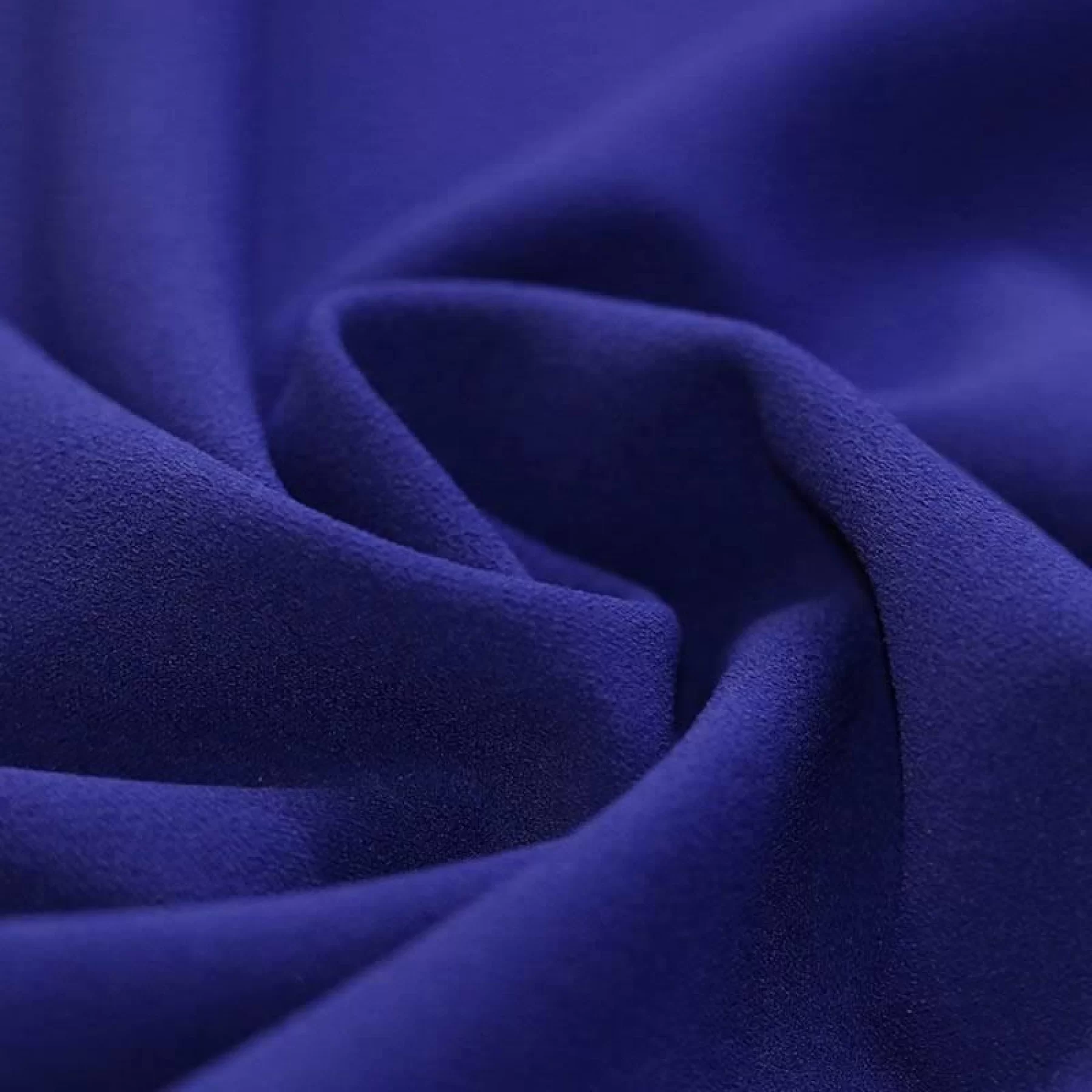 Scuba crepe knit fabric cobalt per meter.