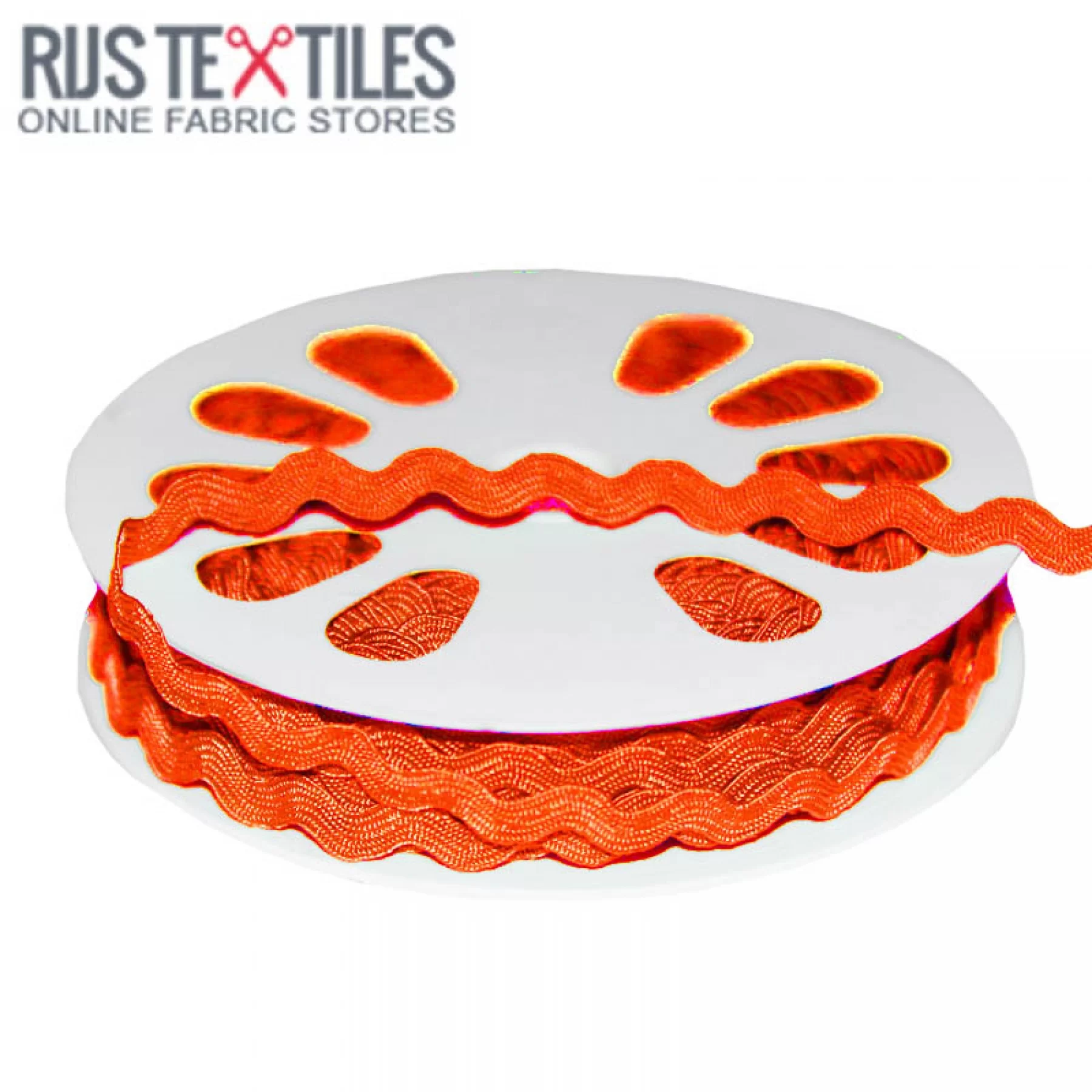 Rick Rack Ribbon Orange 8mm