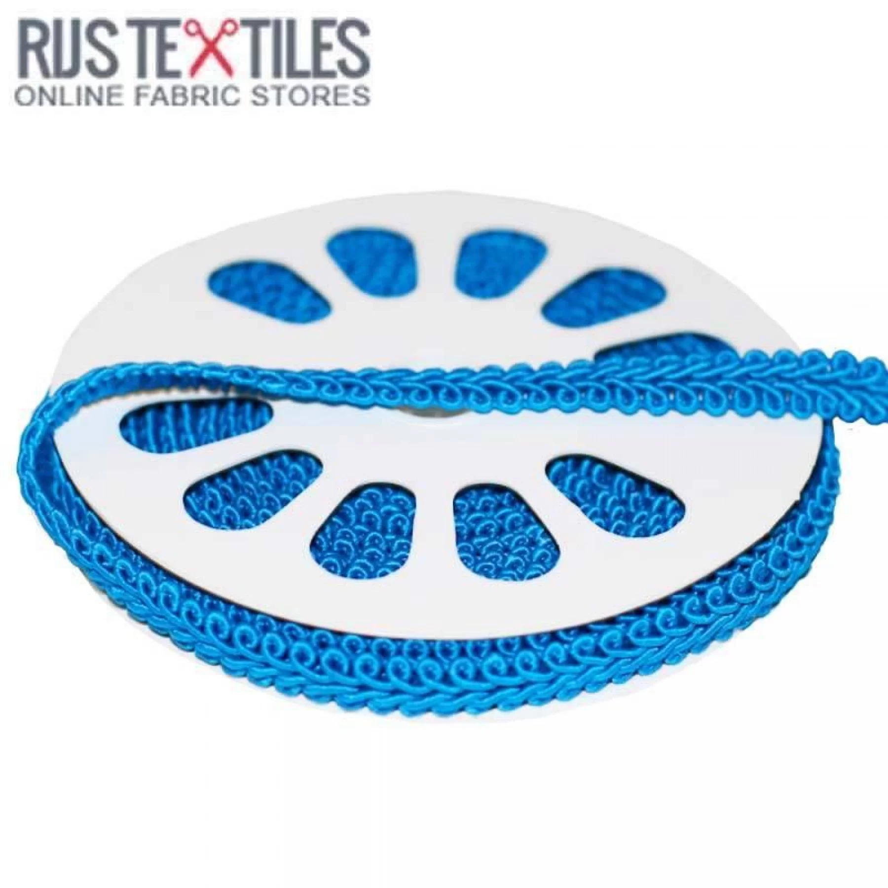 Braided Gimp Trim Aqua 9mm